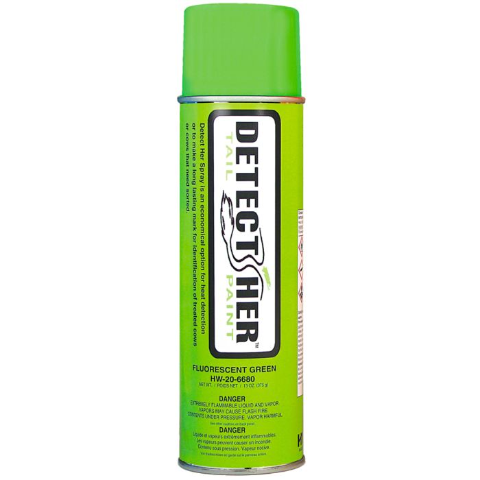 Detect Her Upright Spray 12oz : Fluorescent Green | Heritage Animal Health