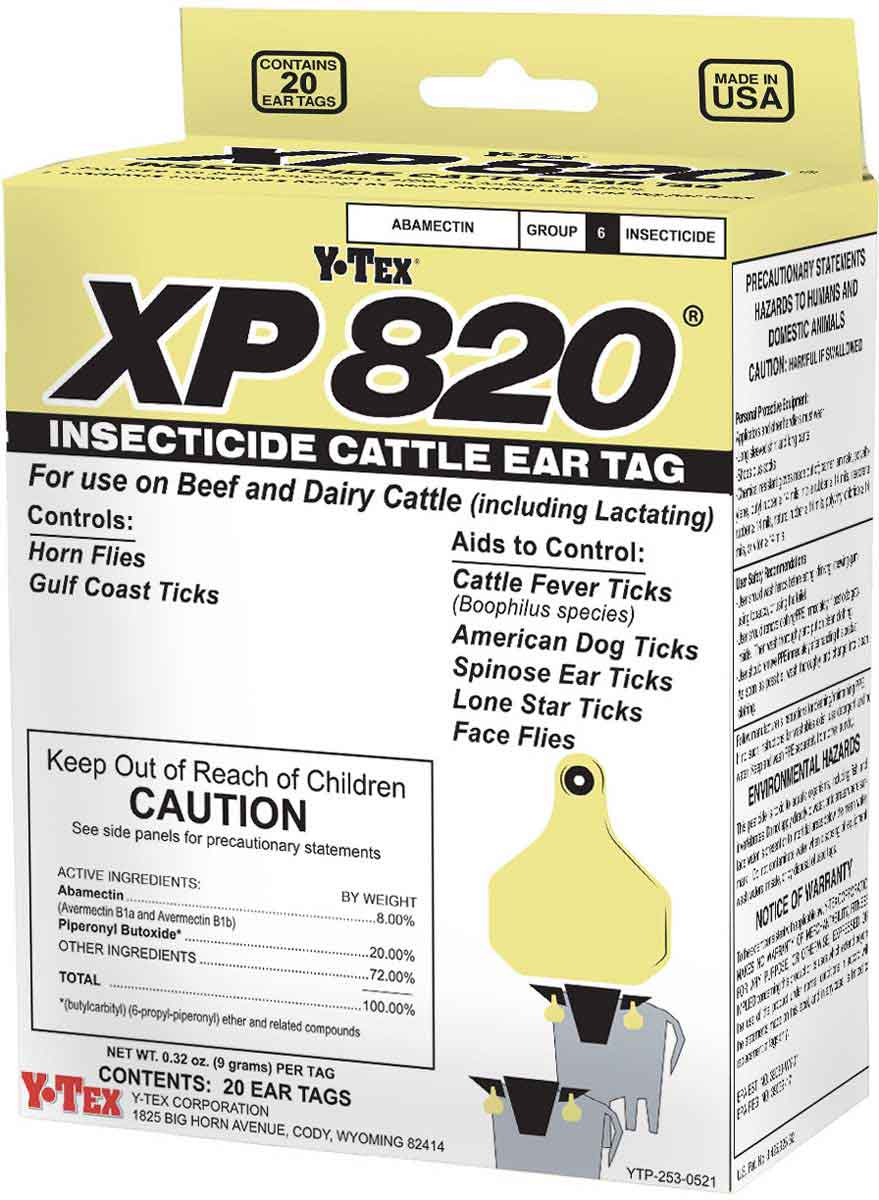 XP 820 Insecticide Tag : 20ct | Heritage Animal Health