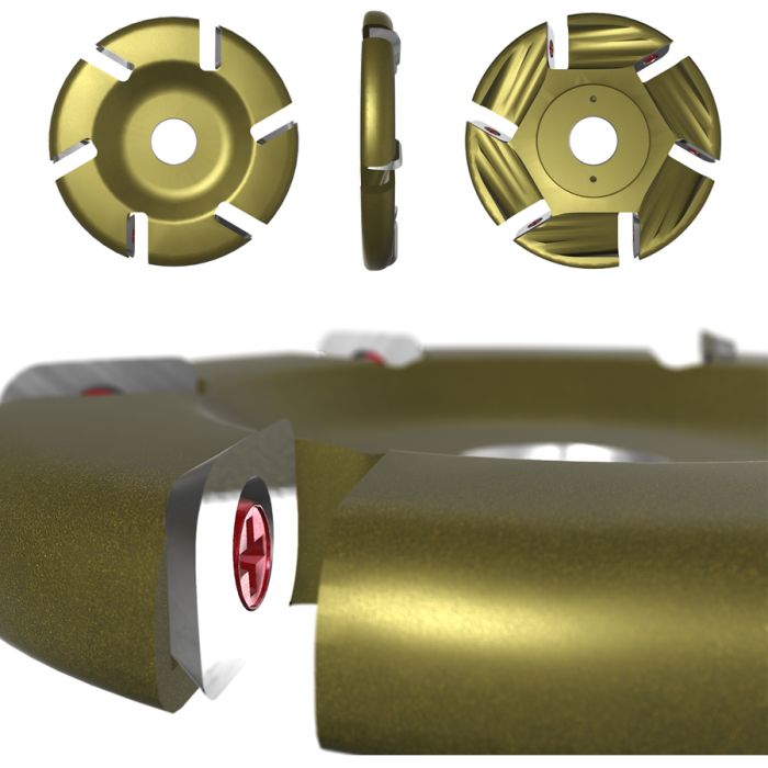 Roto Clip 6 Slot Flat Carbide Agressive Green/White Disc : 4.5 ...