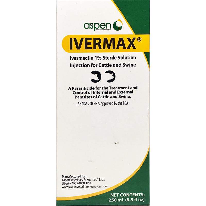 Ivermax Invermectin Injection 1% 250mL | Heritage Animal Health