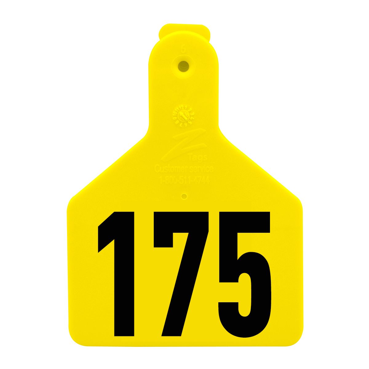 Z Tag Yellow No Snag Calf ID Tag - Numbered 151 - 175 : Pack of 25 ...