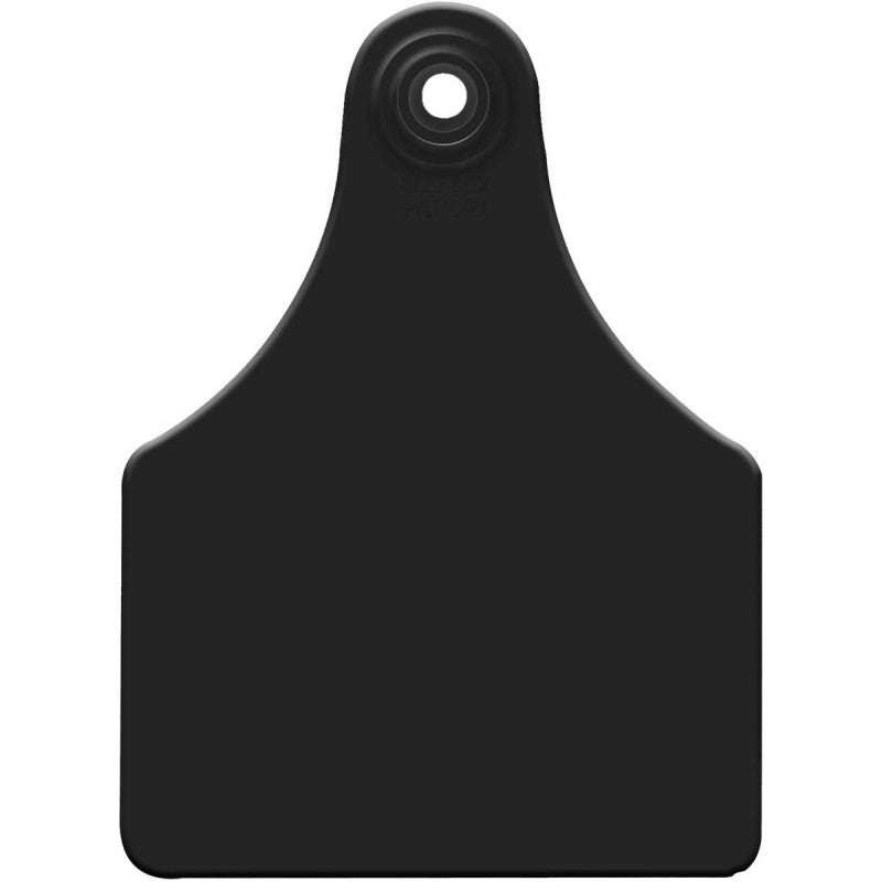Allflex Global Blank Large Calf ID Ear Tags: Pack of 25 Black ...