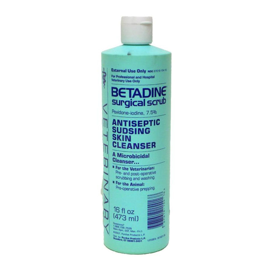 Betadine Surgical Scrub (Povidone Iodine) 16oz | Heritage Animal Health