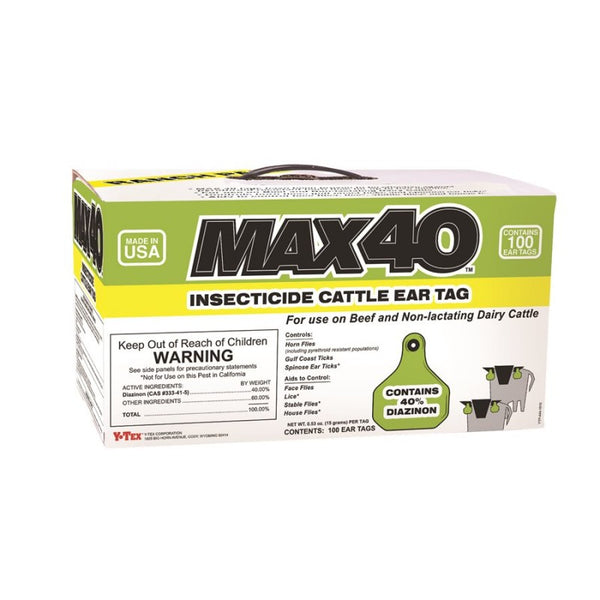 Max40 Insecticide Tags : 100ct | Heritage Animal Health
