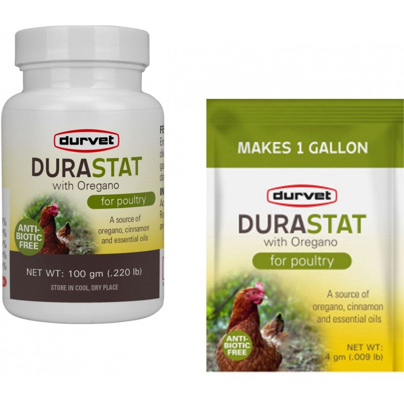 Durvet Poultry DuraStat with Oregano : 100gm | Heritage Animal Health