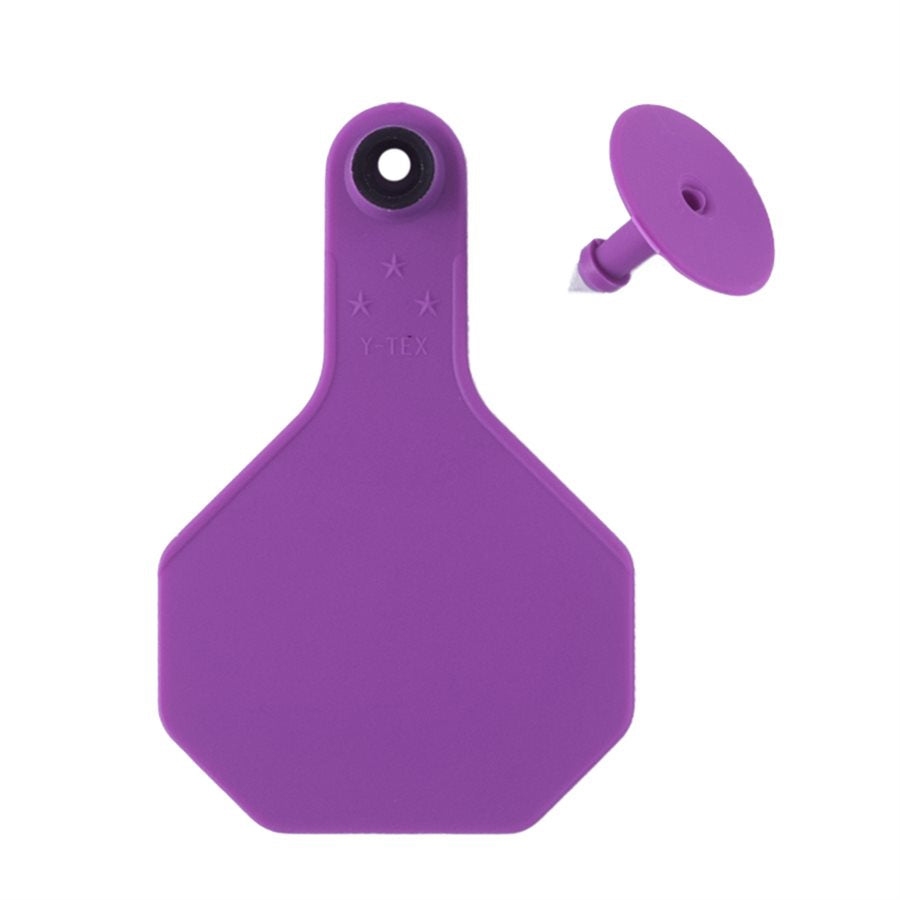 Y-Tex All American 3 Star Tags Medium Blank: Pack of 25 Purple ...