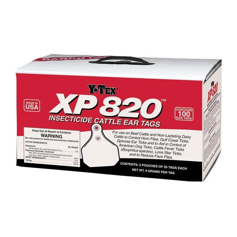 XP 820 Insecticide Tags : 100ct | Heritage Animal Health